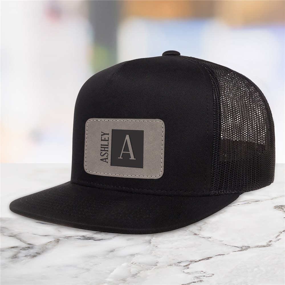 Custom Hat With Name And Initial On Patch | GiftsForYouNow