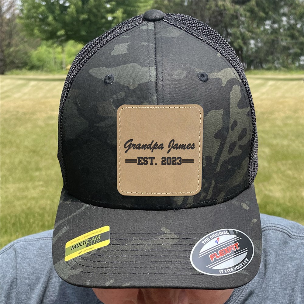 Custom Camo Hat With Name And Established Date