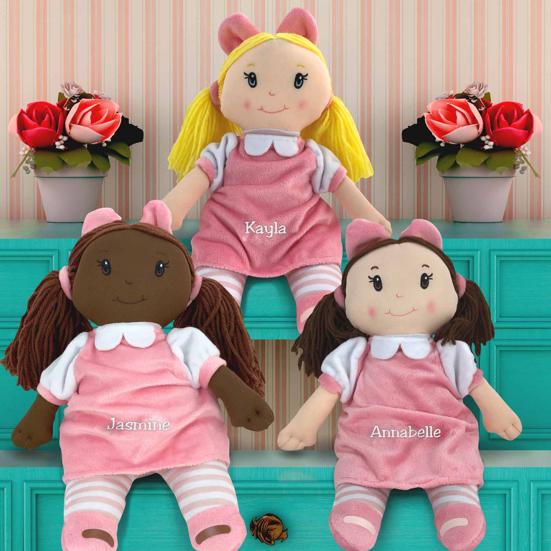 Embroidered Little Darlings Plush Dolly | GiftsForYouNow