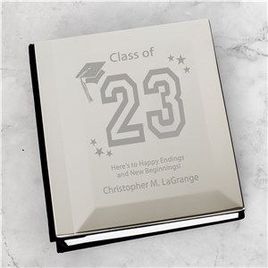 Personalized Silver Graduation Photo Album | GiftsForYouNow