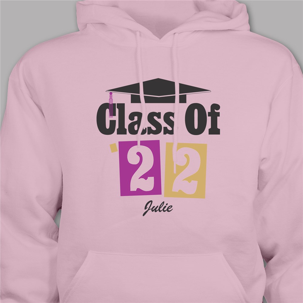 Personalized Graduation Hooded White Sweatshirt | GiftsForYouNow.com