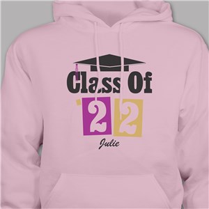 Personalized Graduation Hooded White Sweatshirt | GiftsForYouNow.com