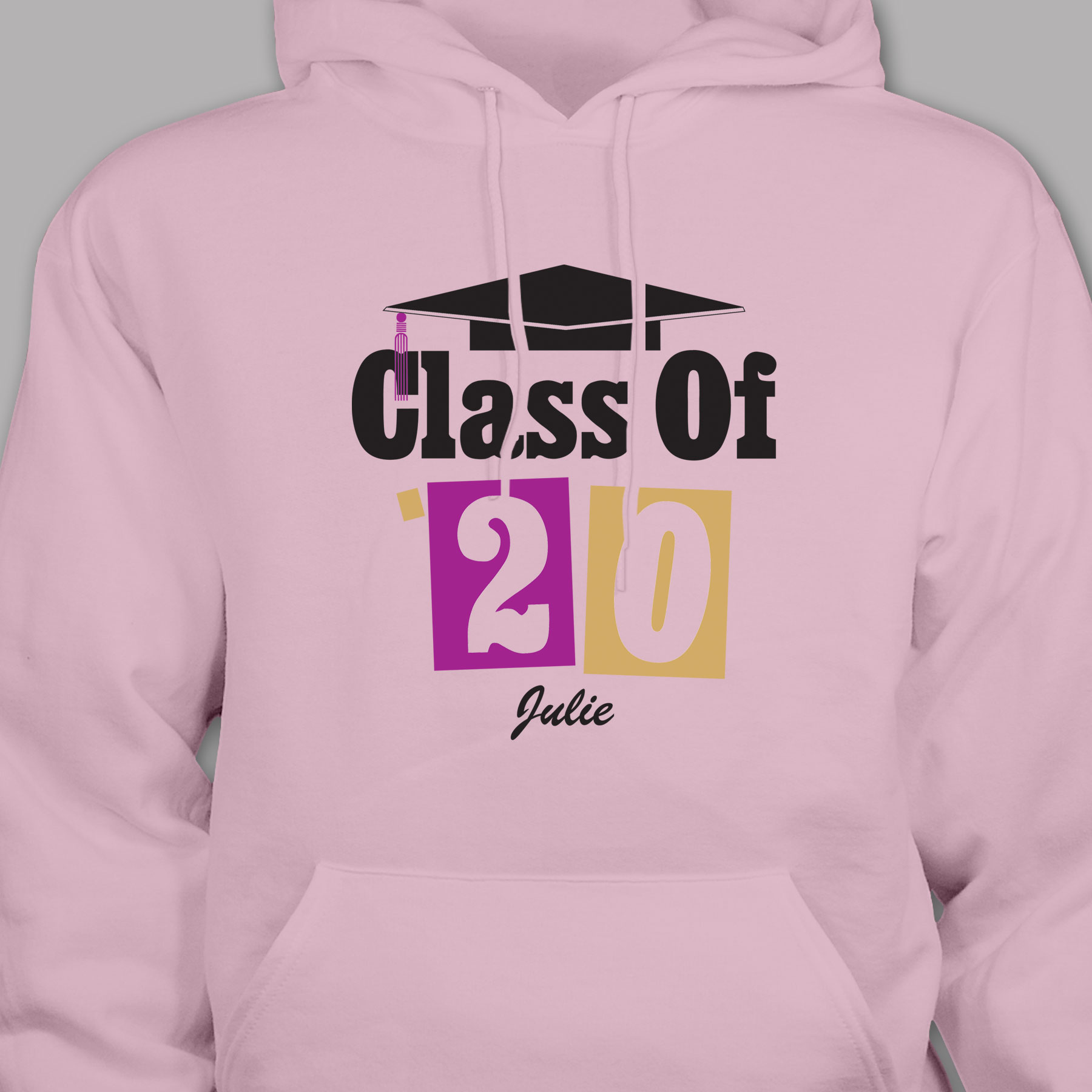 Personalized Graduation Hooded White Sweatshirt | GiftsForYouNow.com