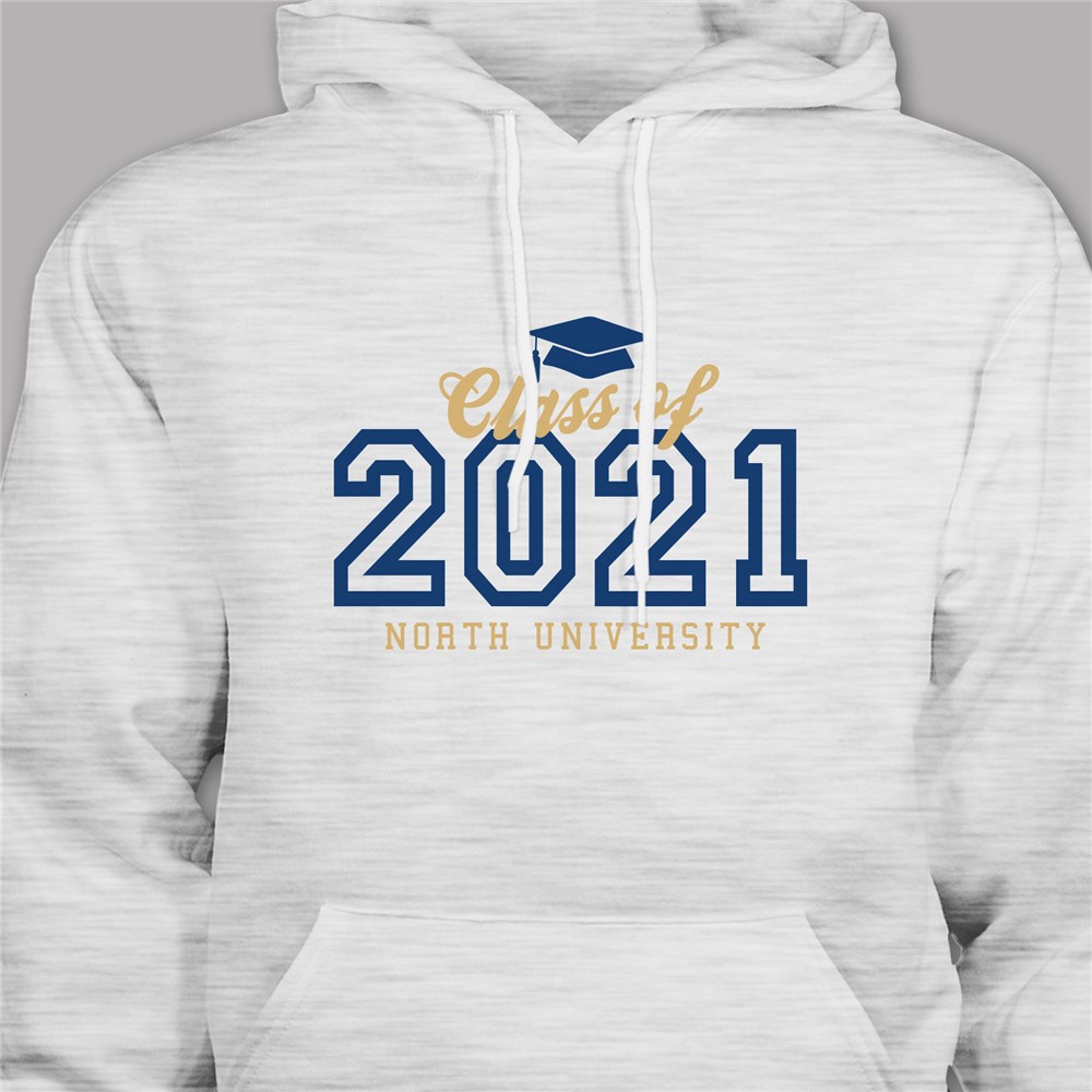 Personalized Graduation Year Hooded Sweatshirt