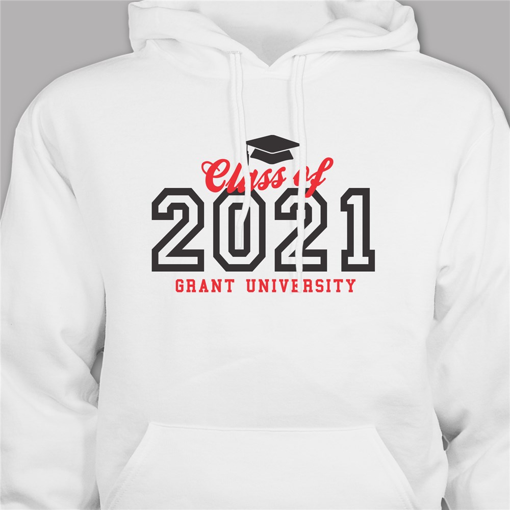 Personalized Graduation Year Hooded Sweatshirt