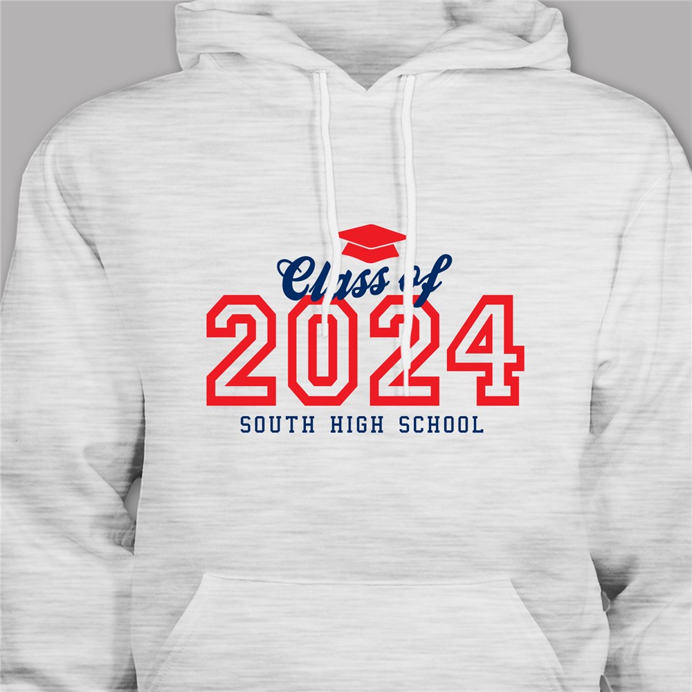 Personalized Graduation Year Hooded Sweatshirt