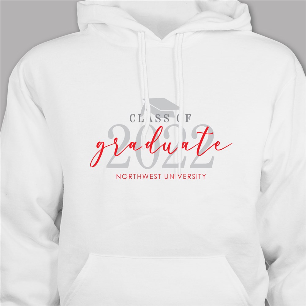 Personalized Class of Graduate Hoodie | GiftsForYouNow