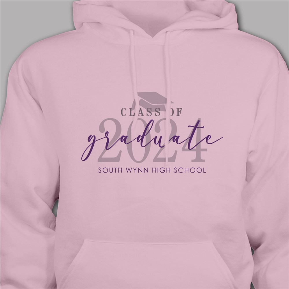 Personalized Class of Graduate Hoodie | GiftsForYouNow