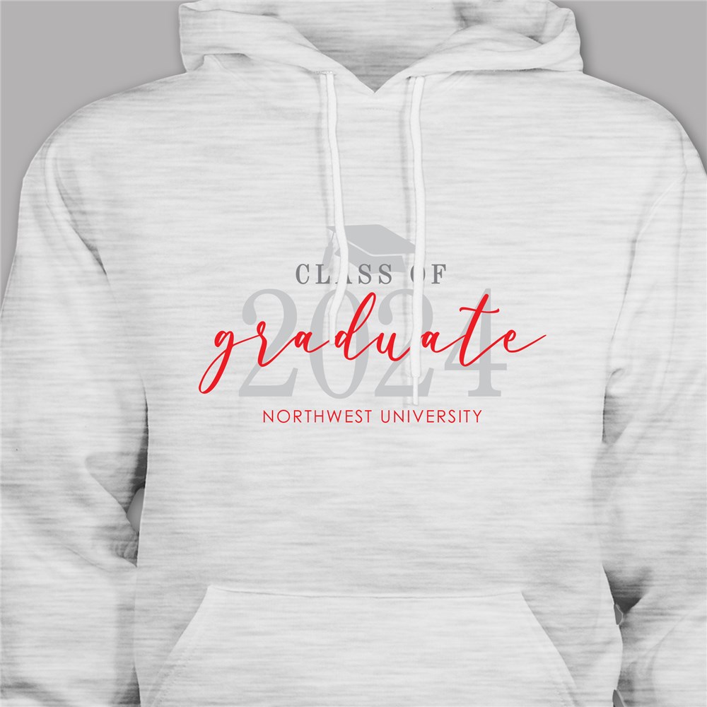 Personalized Class of Graduate Hoodie | GiftsForYouNow