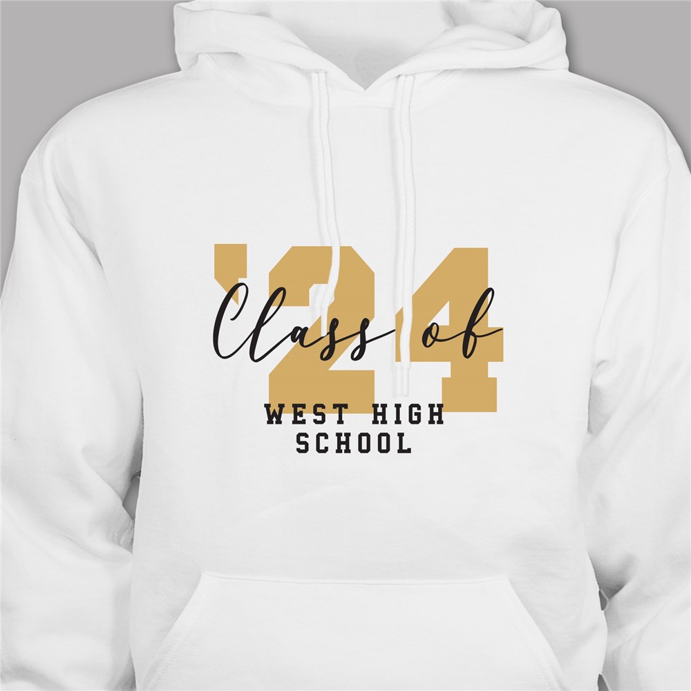 Personalized Class Of Hooded Sweatshirt | GiftsForYouNow