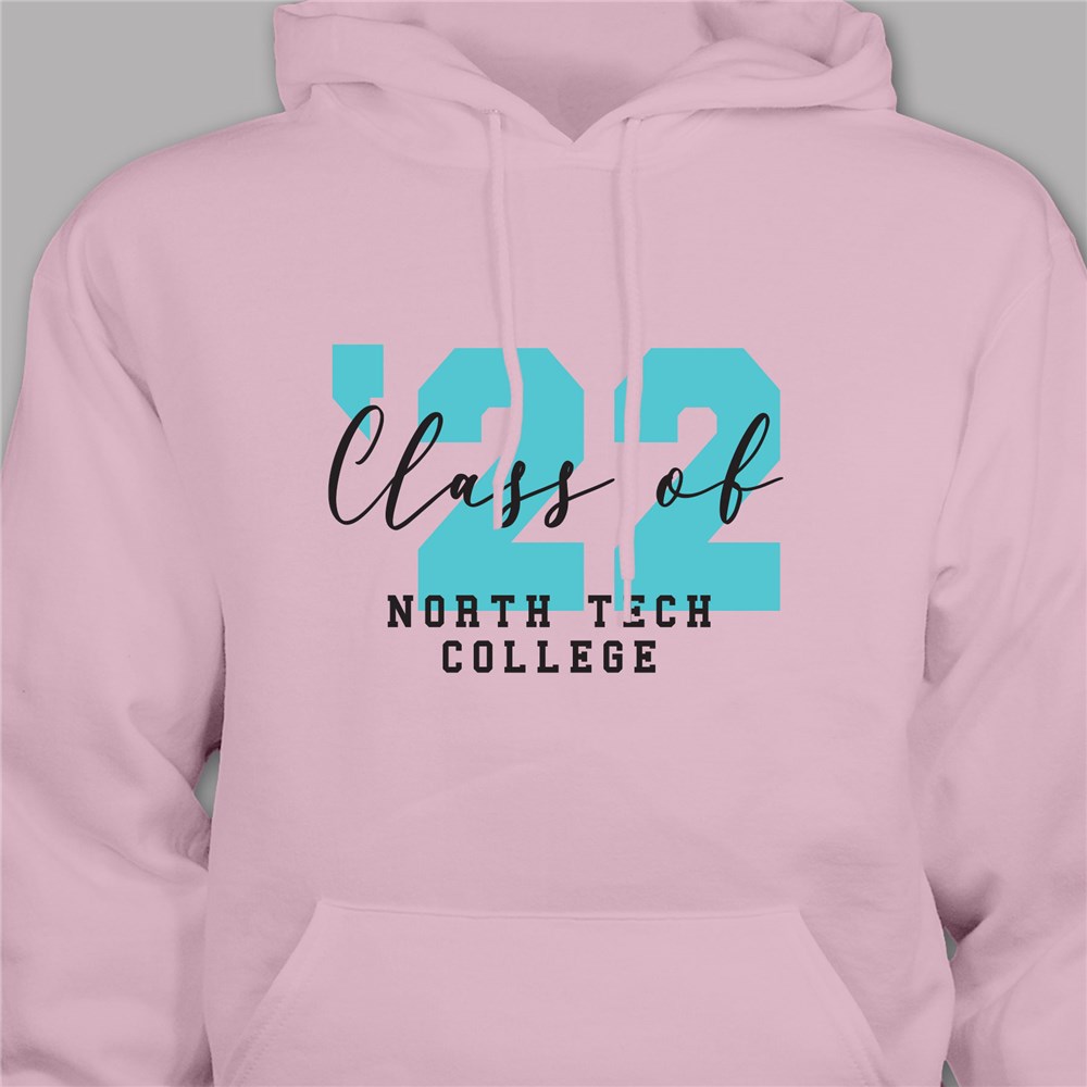 Personalized Class Of Hooded Sweatshirt | GiftsForYouNow