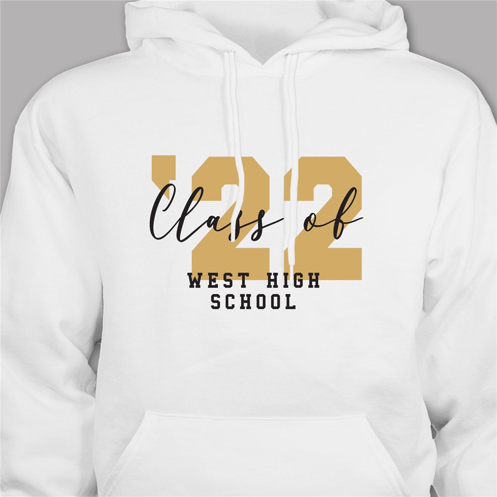 Personalized Class Of Hooded Sweatshirt | GiftsForYouNow