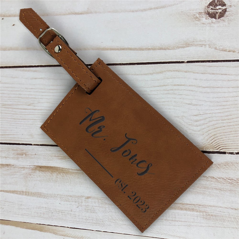 Personalized Mr. And Mrs. Luggage Tag | GiftsForYouNow
