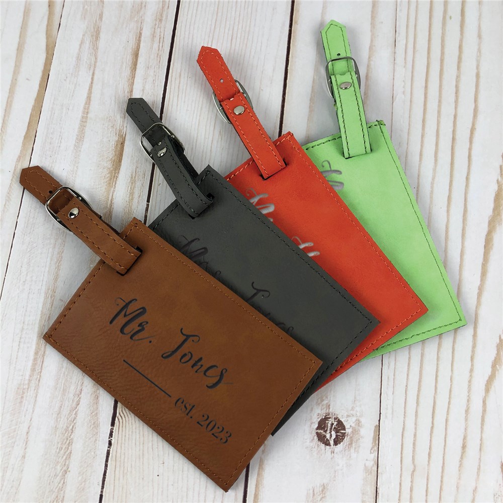 Personalized Mr. And Mrs. Luggage Tag | GiftsForYouNow