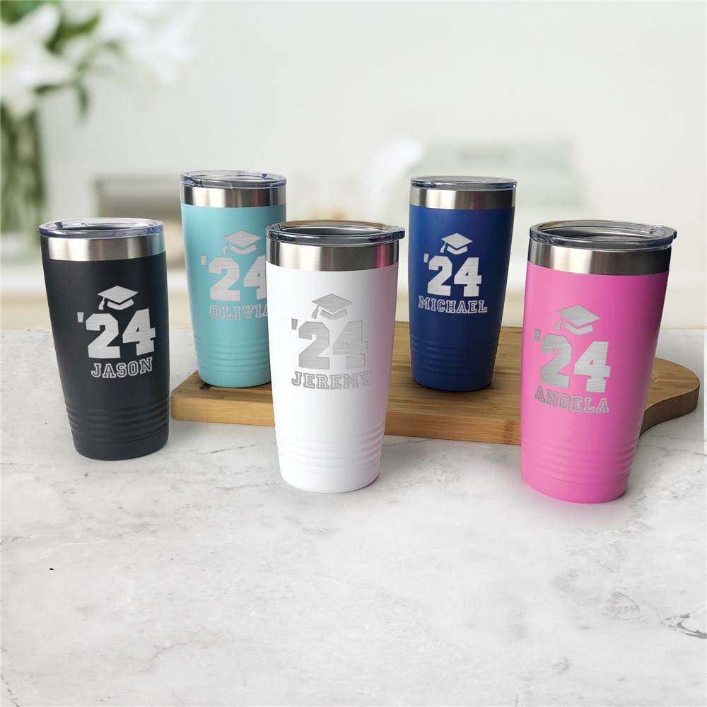 Engraved Class Of Graduation Tumbler | GiftsForYouNow
