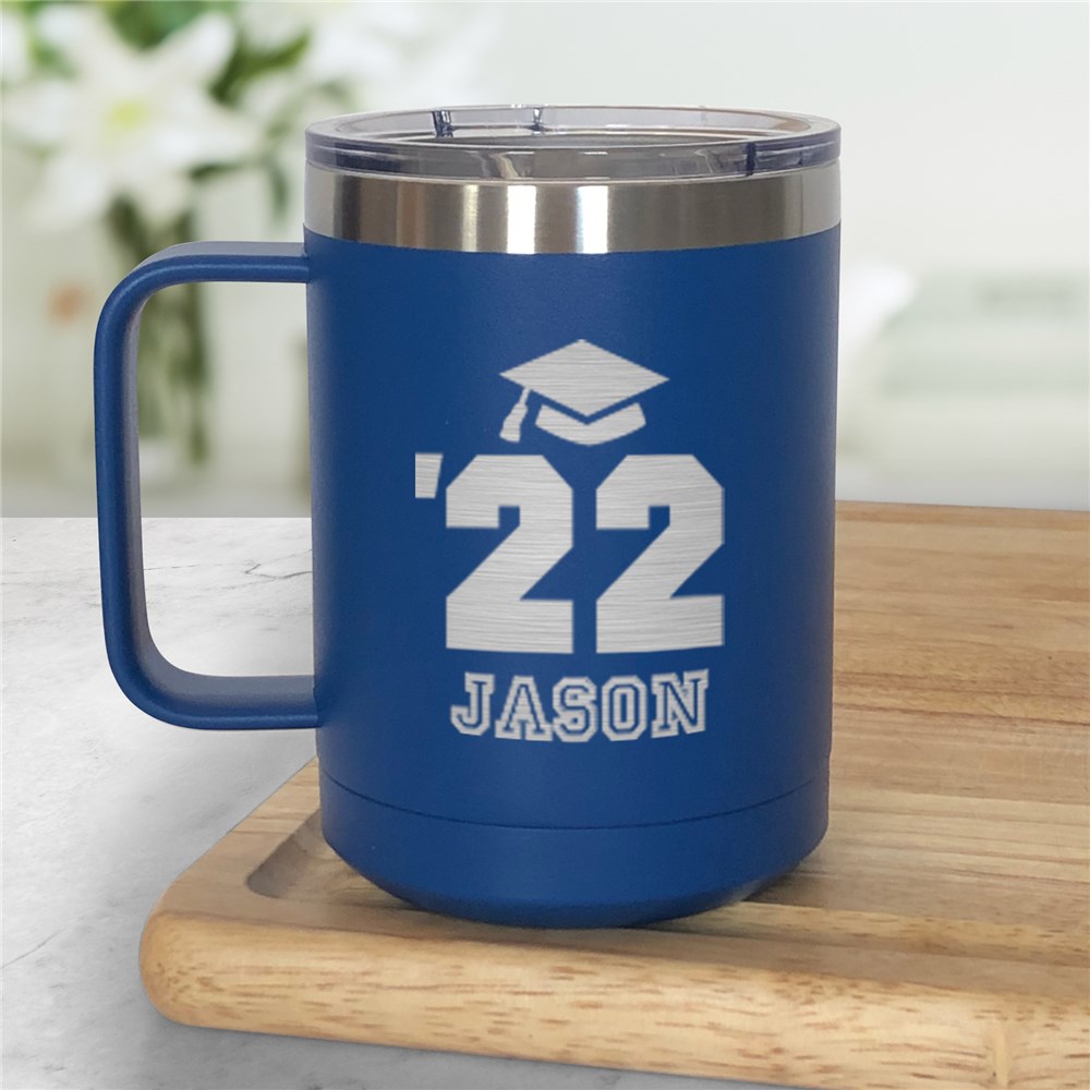 Engraved Class Of Graduation Insulated Mug