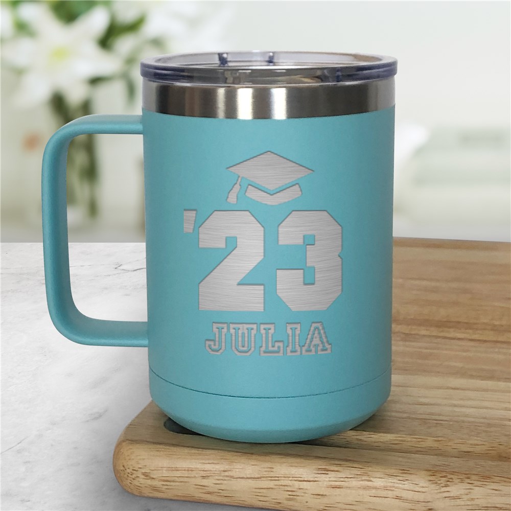 Engraved Class Of Graduation Insulated Stainless Steel Mug
