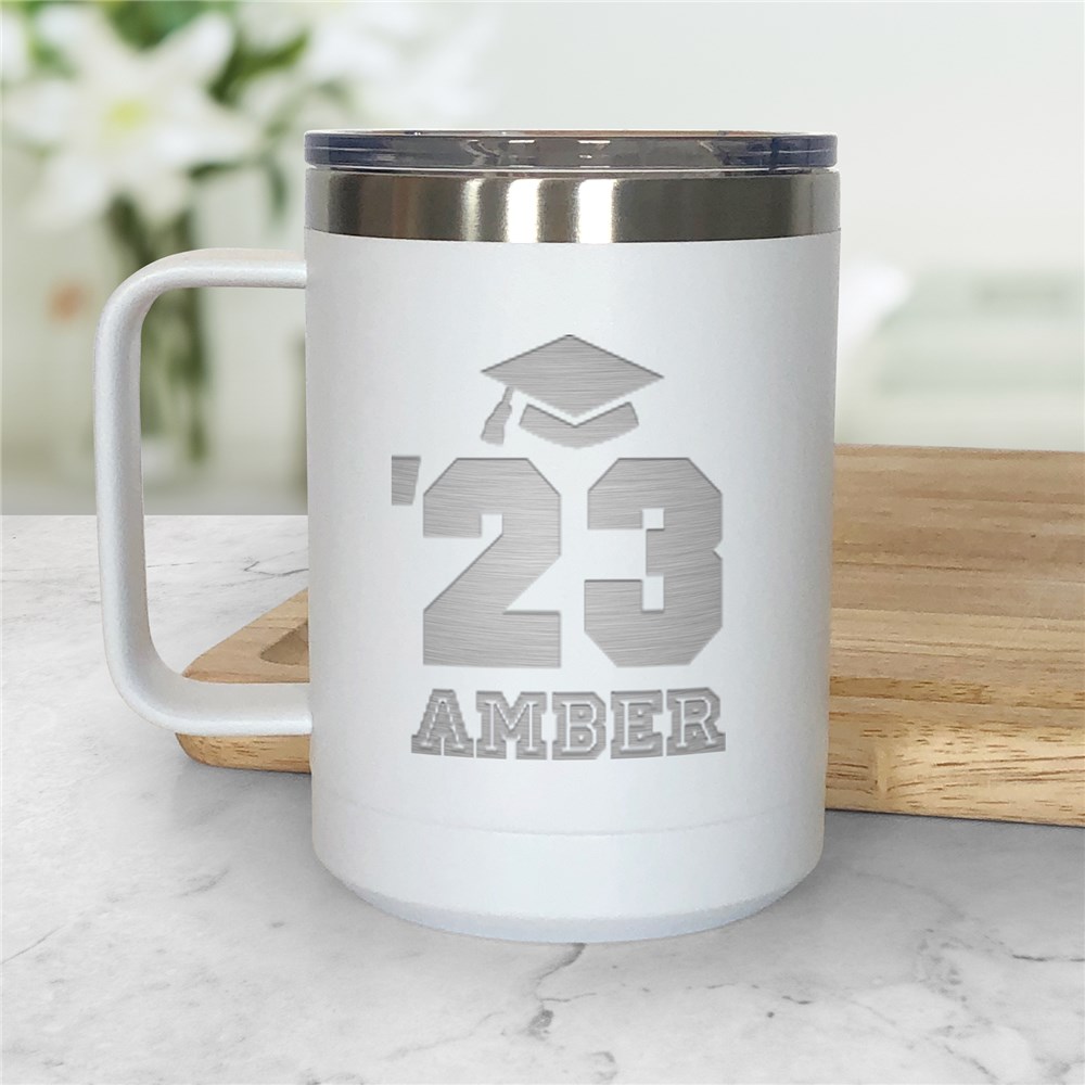 Engraved Class Of Graduation Insulated Stainless Steel Mug