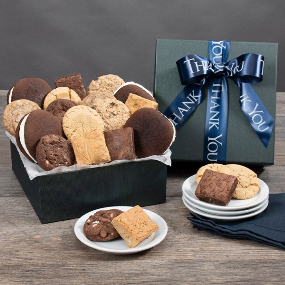 Bakery Treats Thank You Gift Box with Cookies and Brownies