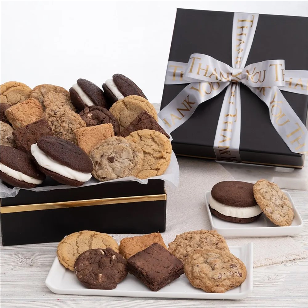 Bakery Treats Thank You Gift Box with Cookies and Brownies
