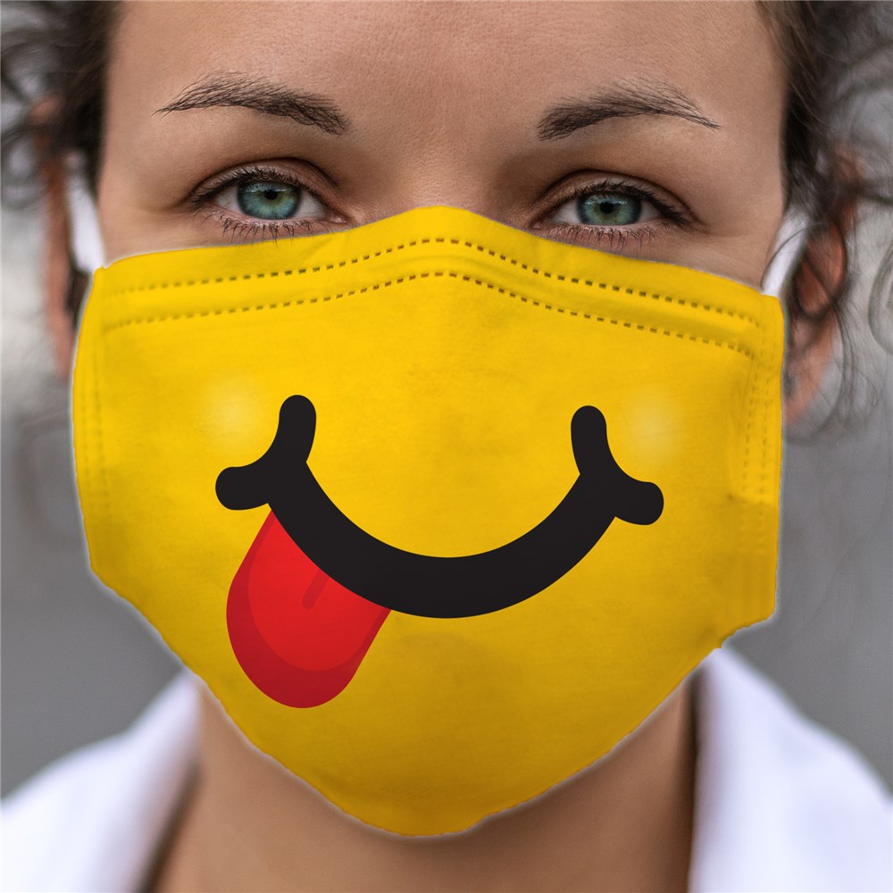 Emoji Mouth Face Mask GiftsForYouNow Emoji Mouth Face Mask GiftsForYouNow