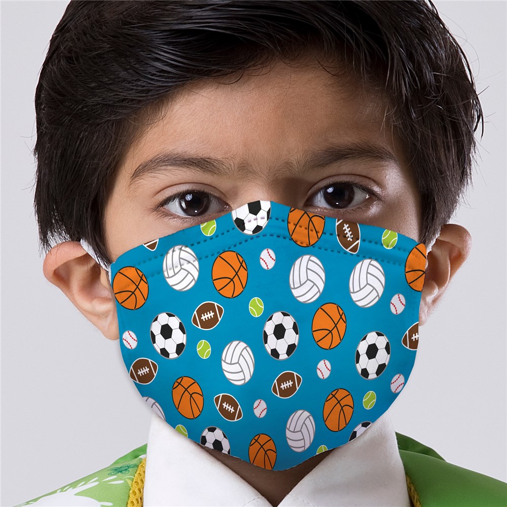 Sports-Themed Kids' Face Mask | GiftsForYouNow