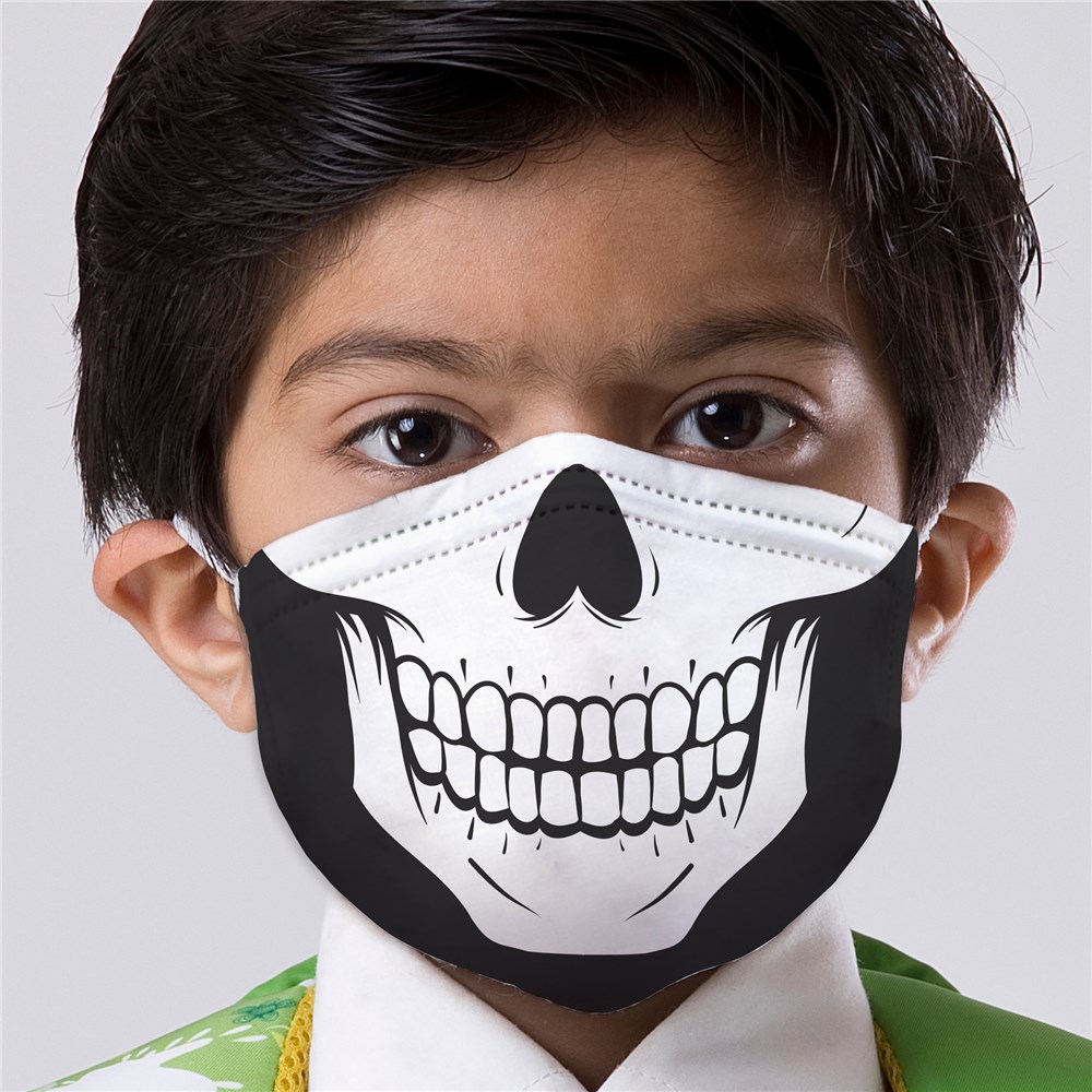 Non-Personalized Kids' Skeleton Face Mask | GiftsForYouNow