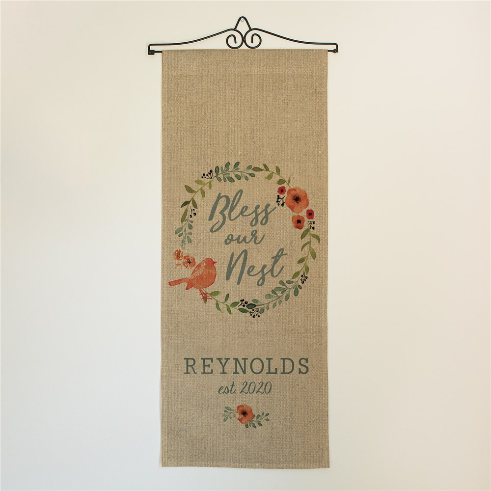 Personalized Bless Our Nest Wall Hanging | GiftsForYouNow