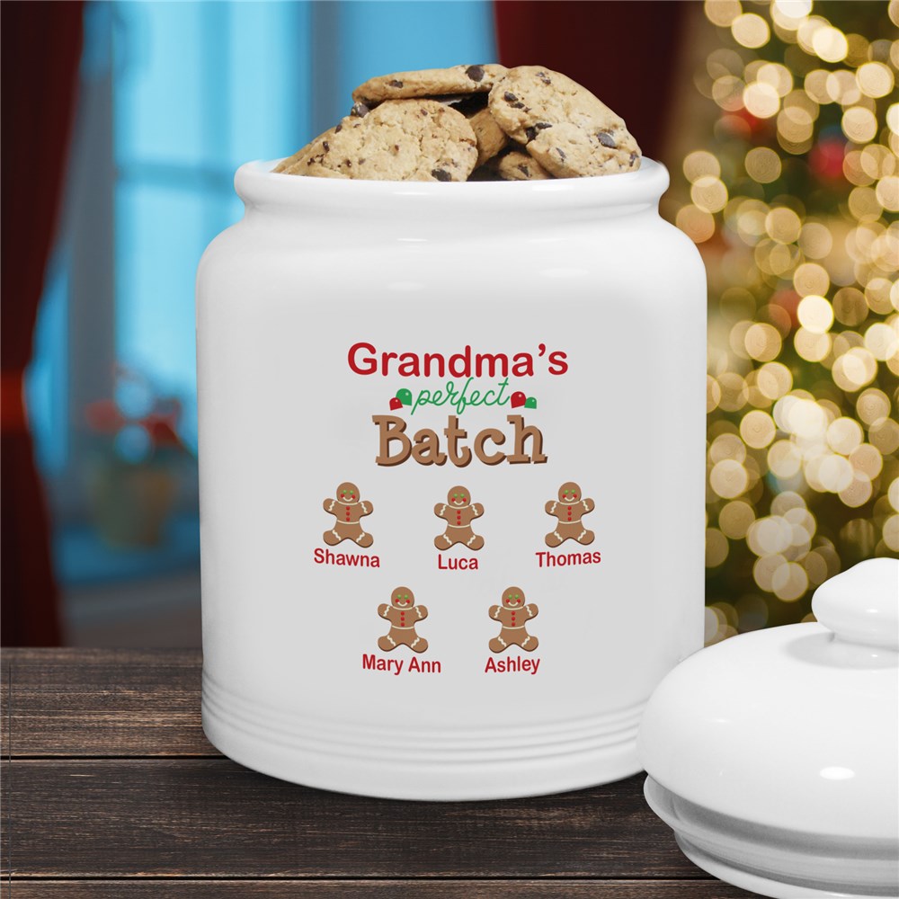 Personalized Perfect Batch Gingerbread Cookie Jar