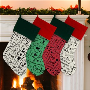 Personalized Christmas Stockings | Embroidered Christmas Stockings