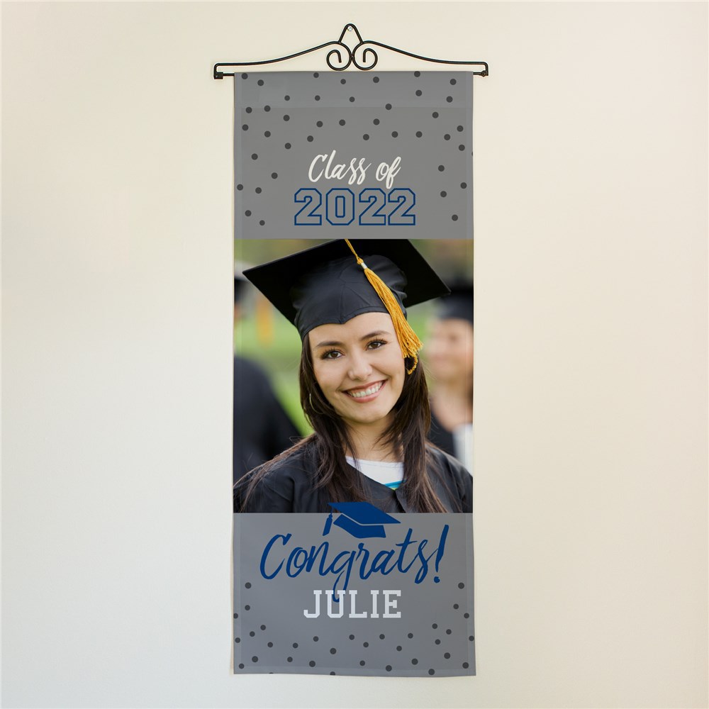 Personalized Class Of With Confetti Graduation Wall Hanging