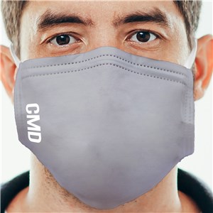 Personalized Face Mask With Initials | GiftsForYouNow