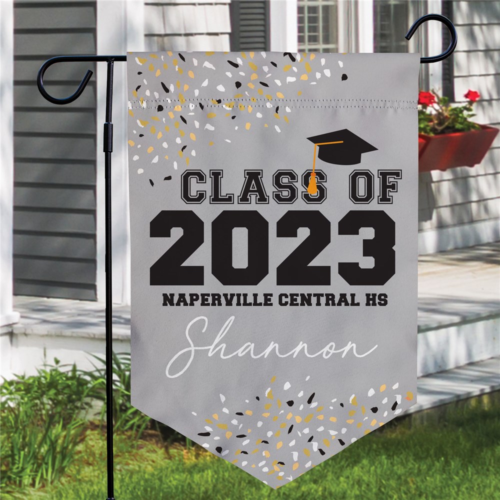 Personalized Pennant Graduation Yard Flag | GiftsForYouNow