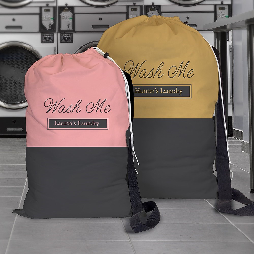 Personalized Wash Me Laundry Bag