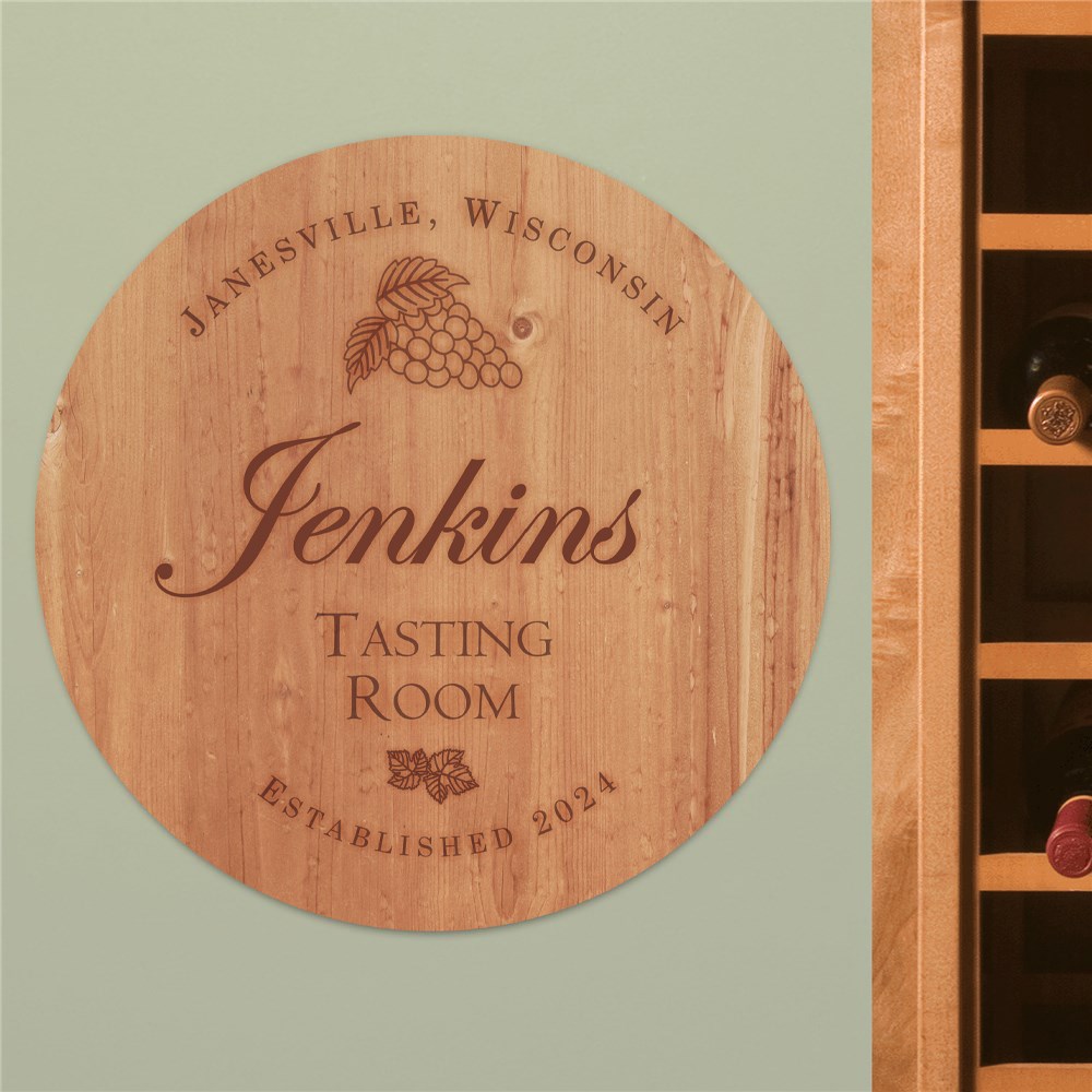 Personalized Wine Wall Sign-Wine Room Sign | GiftsForYouNow