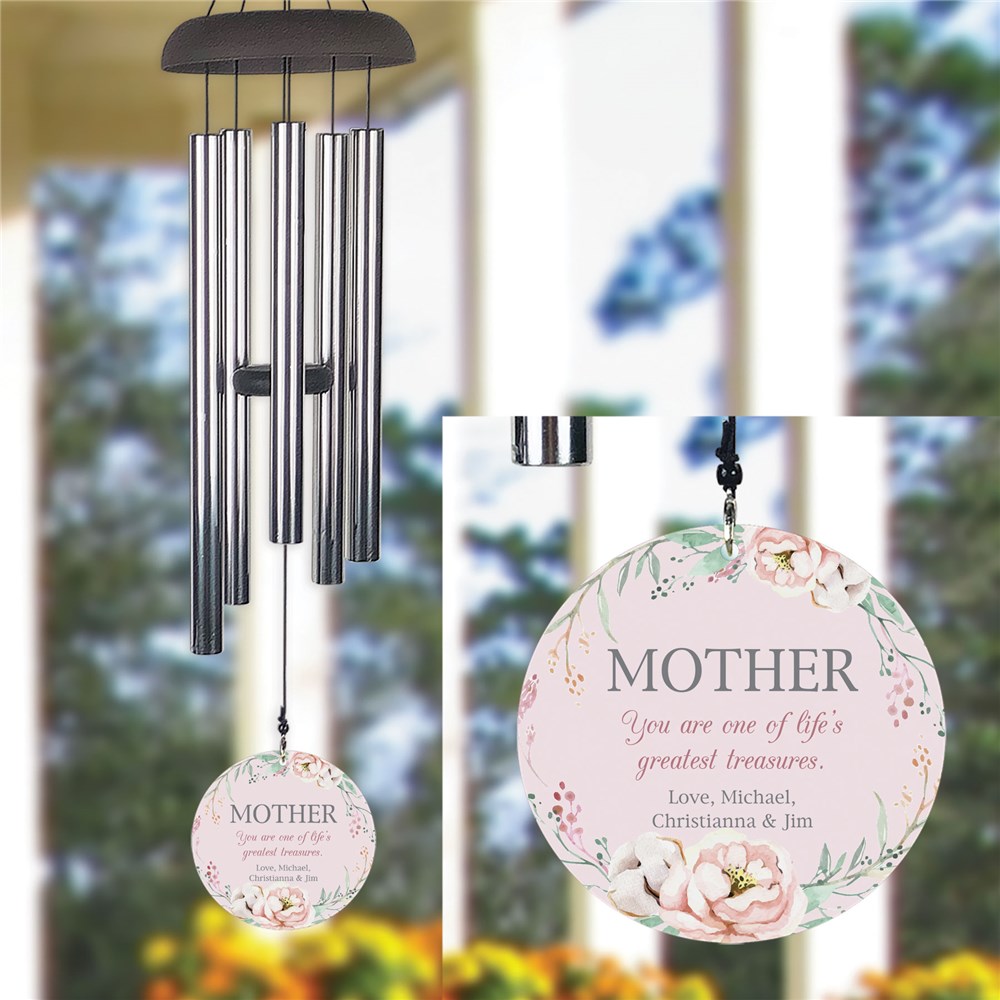 Personalized Life's Greatest Treasures Chime | Mom Wind Chime