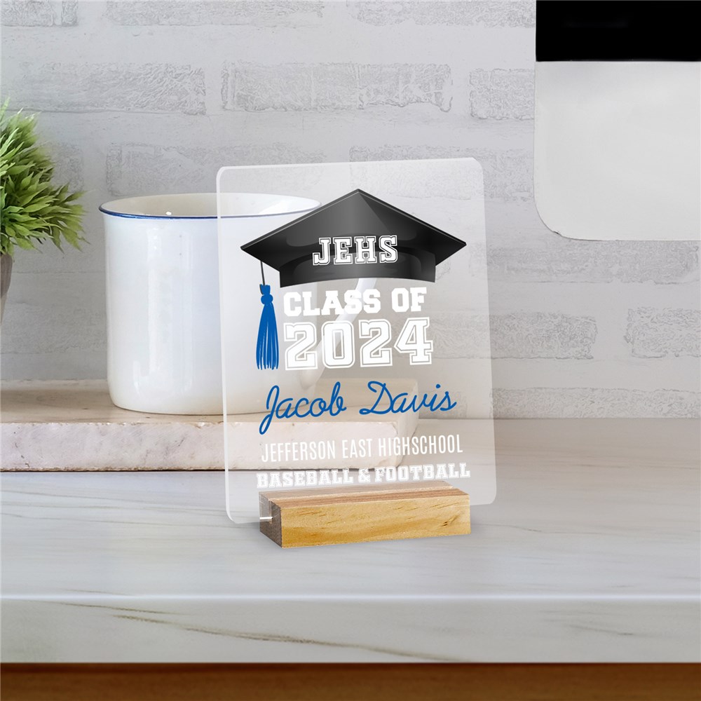 Custom Graduation Acrylic Tabletop Sign | GiftsForYouNow