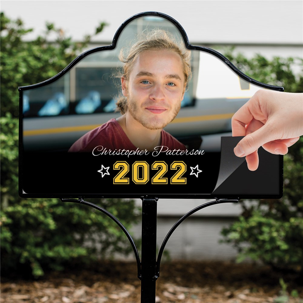 Personalized Graduation Photo Magnetic Yard Sign