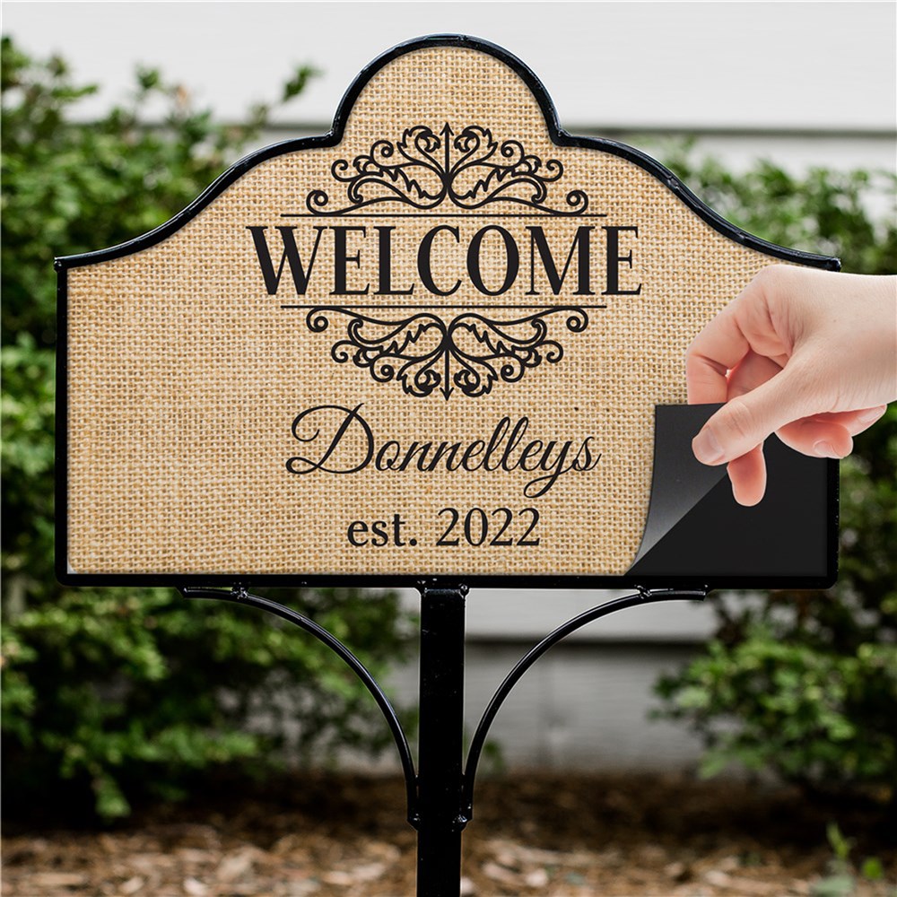 Personalized Welcome Magnetic Sign | GiftsForYouNow