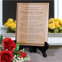 Personalized Memorial Plaque | Memorial Plaques | Engraved Sympathy ...